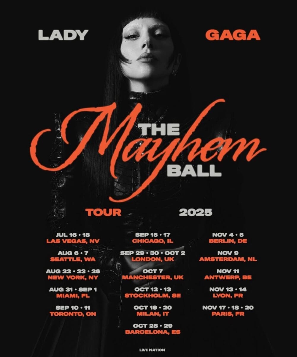 Lady Gaga anuncia de forma oficial The Mayhem Ball Tour este 2025